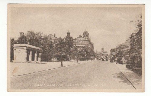 Postcard. Albert Road and War Memorial, Colne | eBay