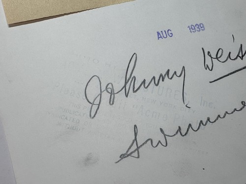 Orig 1939 Johnny Weissmuller Beryl Scott Wife Wedding Supper PRESS ...