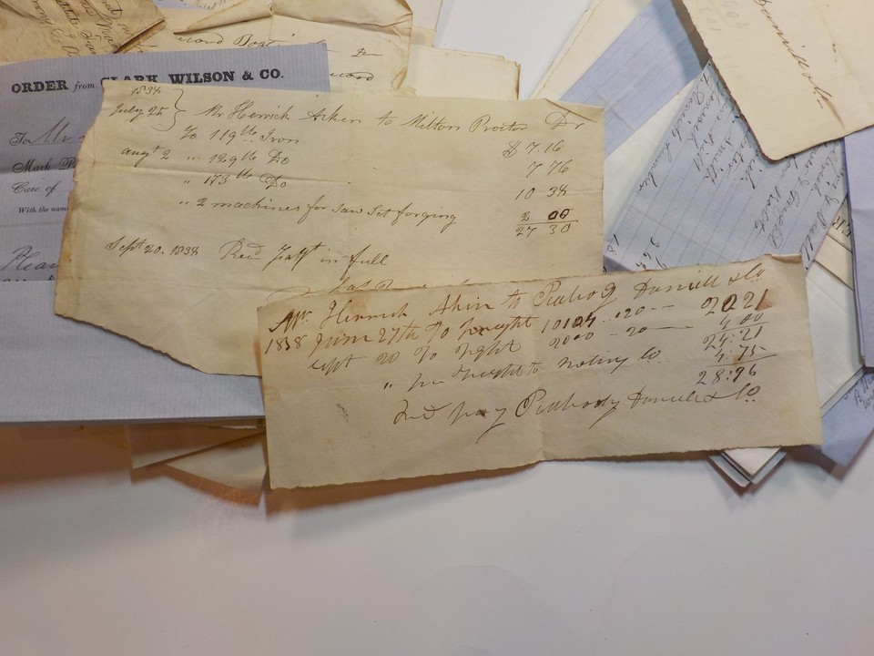 36 Antique Documents 1800s Aiken Family Archive Collection Vintage Lot ...