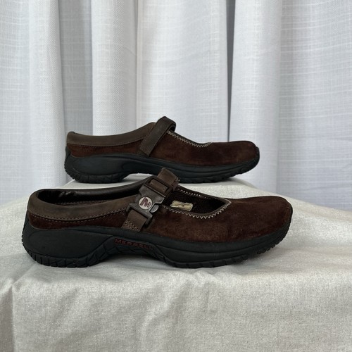 Merrell Womens Size 7 Encore Leather Espresso Mary Jane Shoes Mules ...