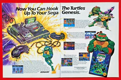 1992 TEENAGE MUTANT NINJA TURTLES Hyper Stone Heist Genesis 2pg Promo ...