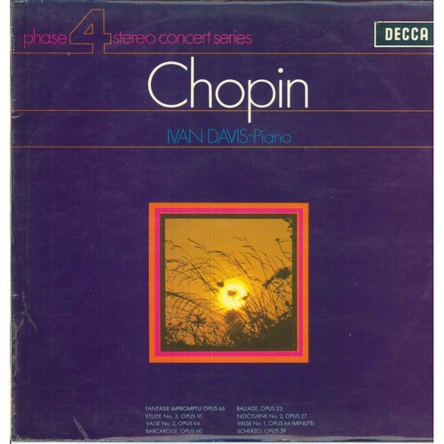 Chopin / Ivan Davis LP Vinyl Piano / Decca Phase 4 Stereo Concert ...