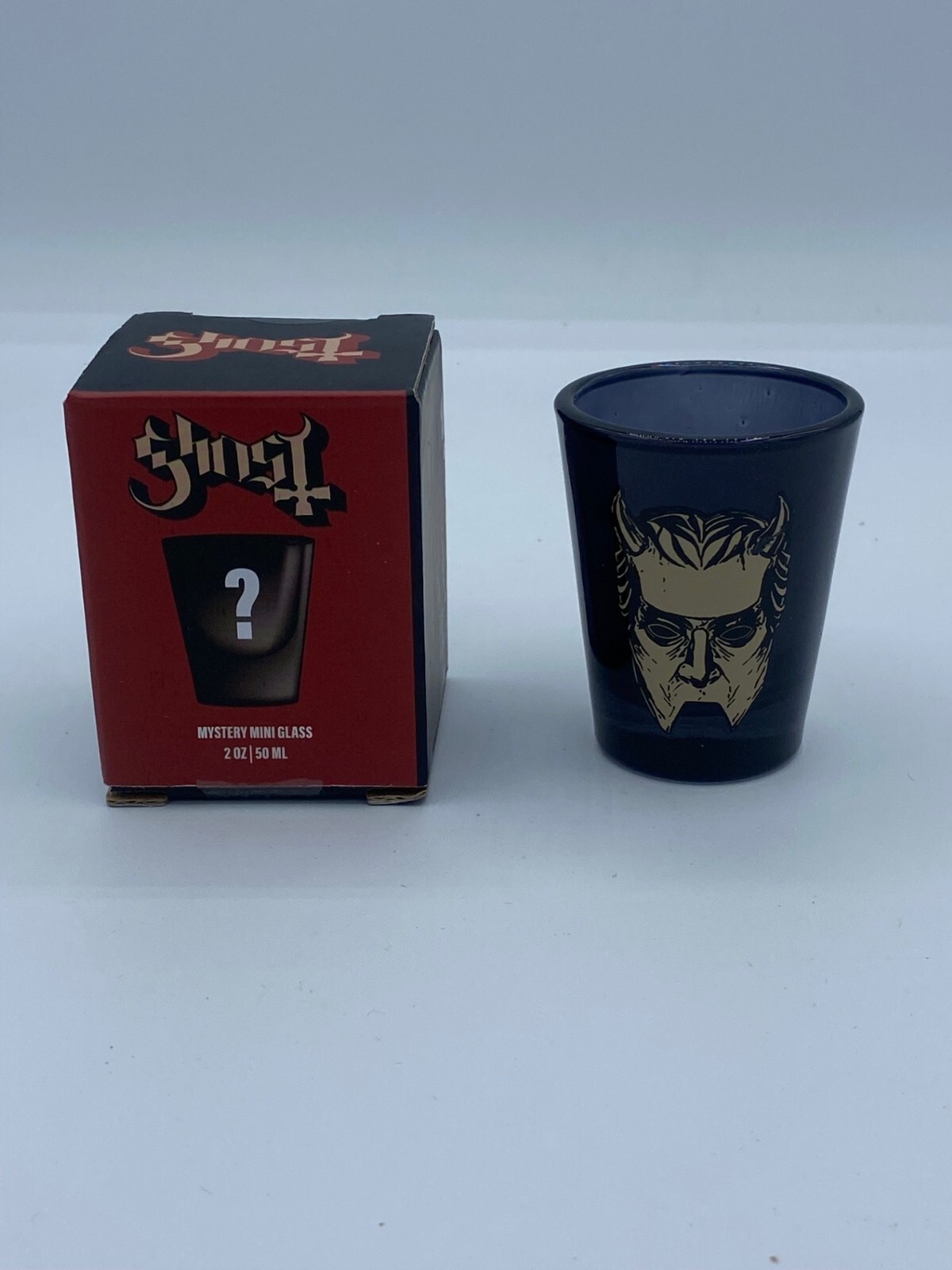 Ghost Band Nameless Ghoul 2 oz Shot Glass with Box, New Collectible
