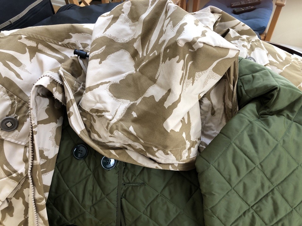 Original British Army DPM Desert Camo Smock Jacket Hooded windproof NEW ...