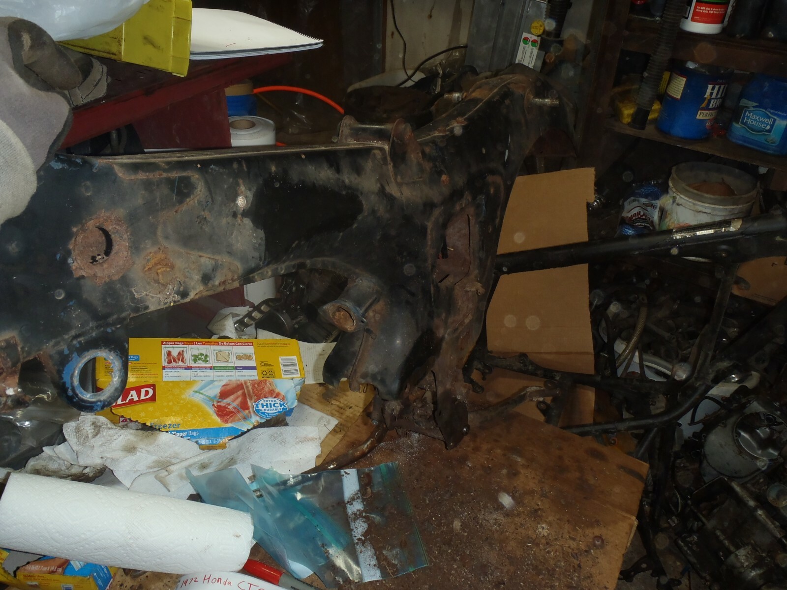 HONDA C110 Super Sports Cub 50 1962 main frame and kick stand | eBay