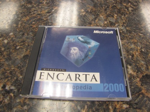Vintage Microsoft X04-67668 Encarta Encyclopedia 2000 CD-ROM for PC ...