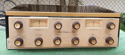 Rare 1958 PILOT SP-215 Stereo Tube Preamplifier Preamp | eBay