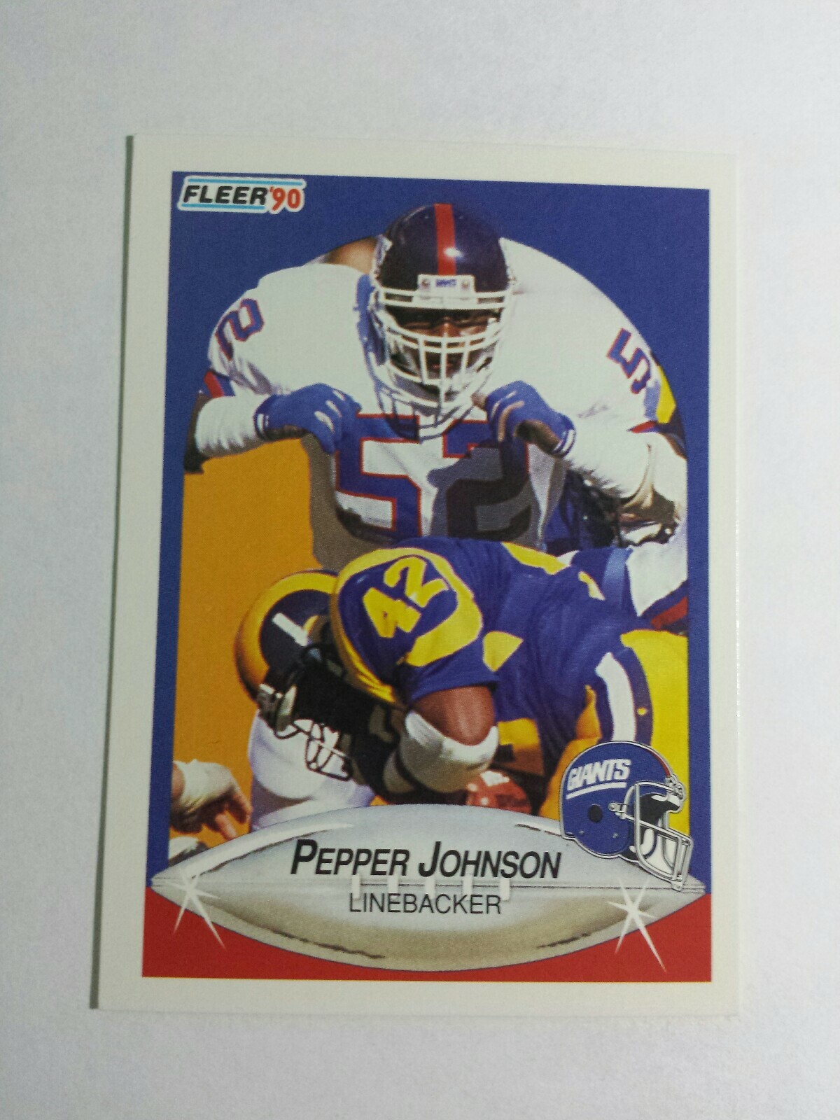 PEPPER JOHNSON 1990 FLEER FOOTBALL CARD # 69 C5444 | eBay