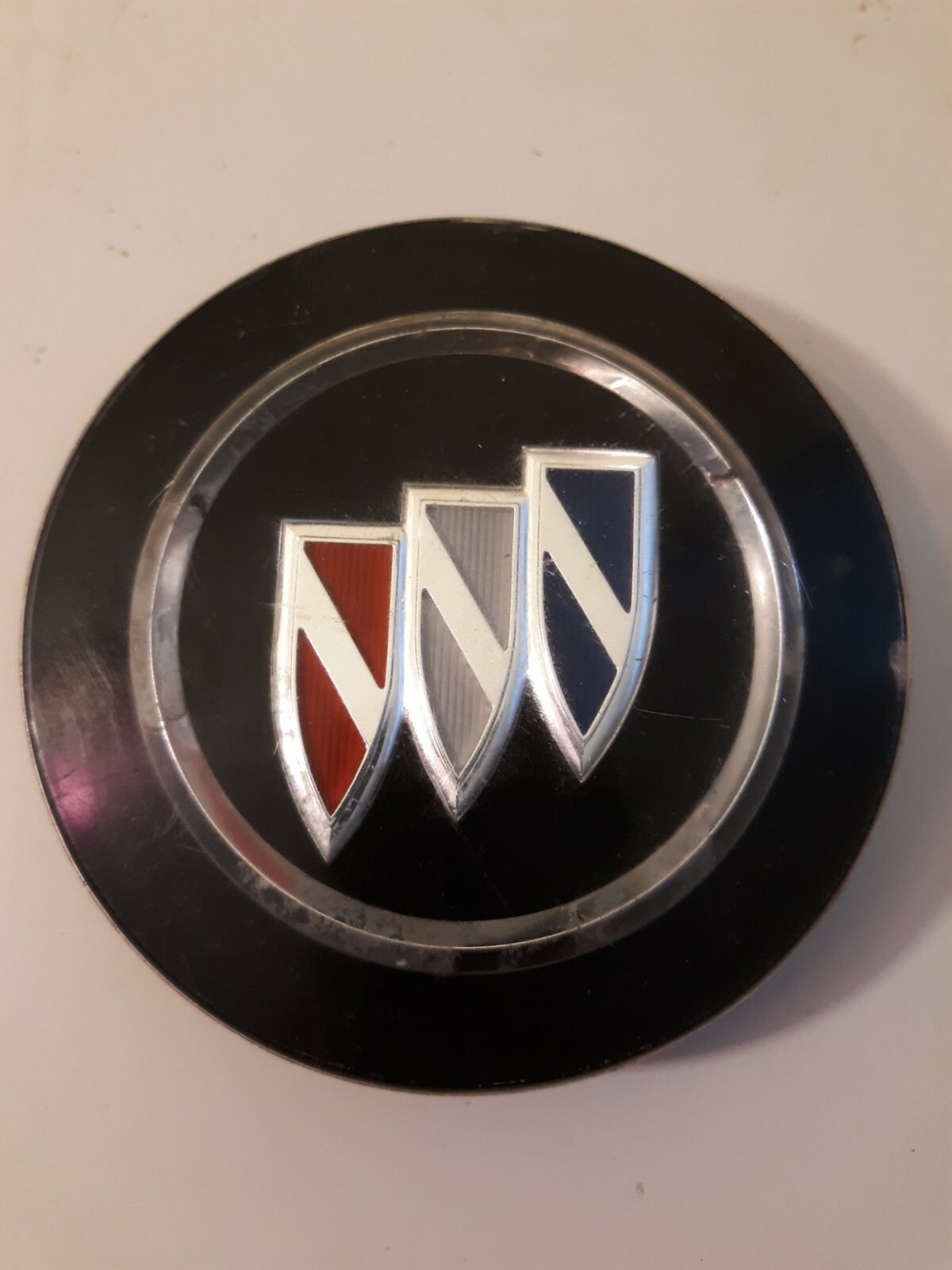 Vtg 1980s BUICK Plastic Chrome Metal Emblem TRI SHIELD Auto Car ...