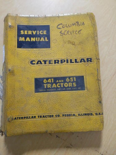 CAT Caterpillar 641 And 651 Tractors Service Manual | eBay