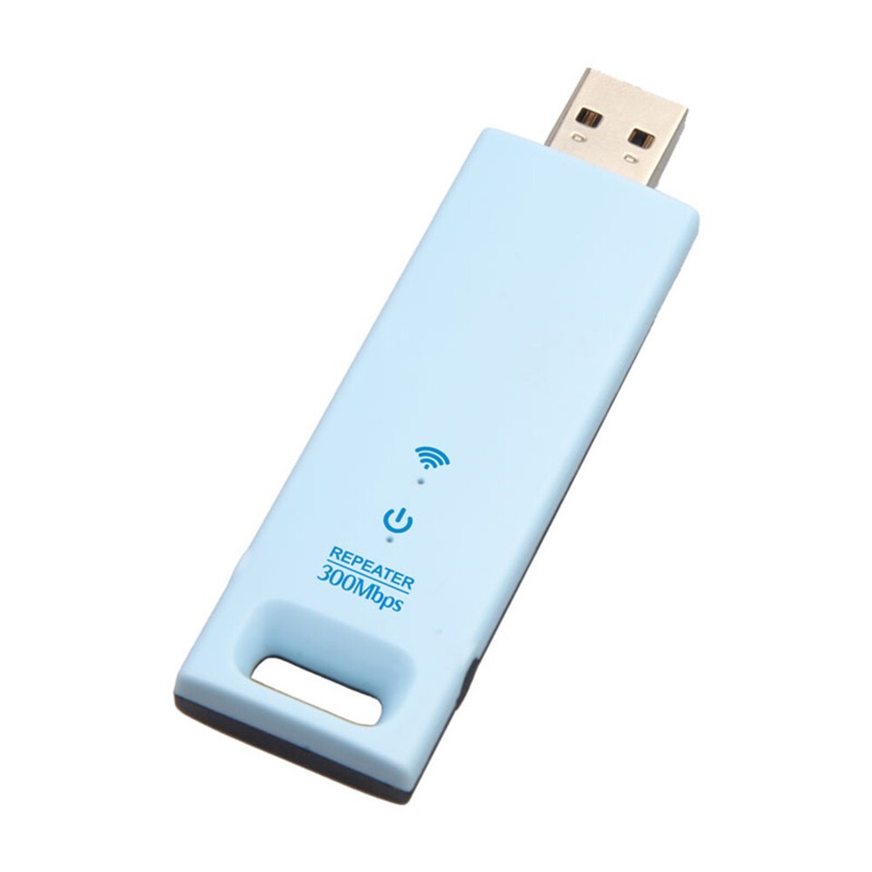 USB WiFi Repeater Portable WiFi Extender Booster 2.4G 300Mbps for ...