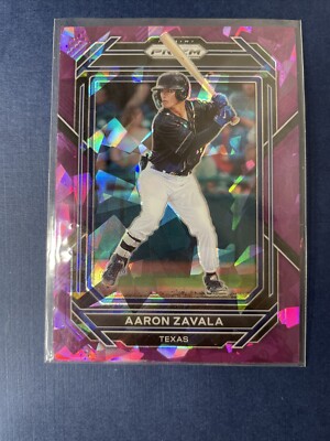 2023 Panini Prizm Baseball Aaron Zavala Purple Ice Hotbox Exclusive #14 ...