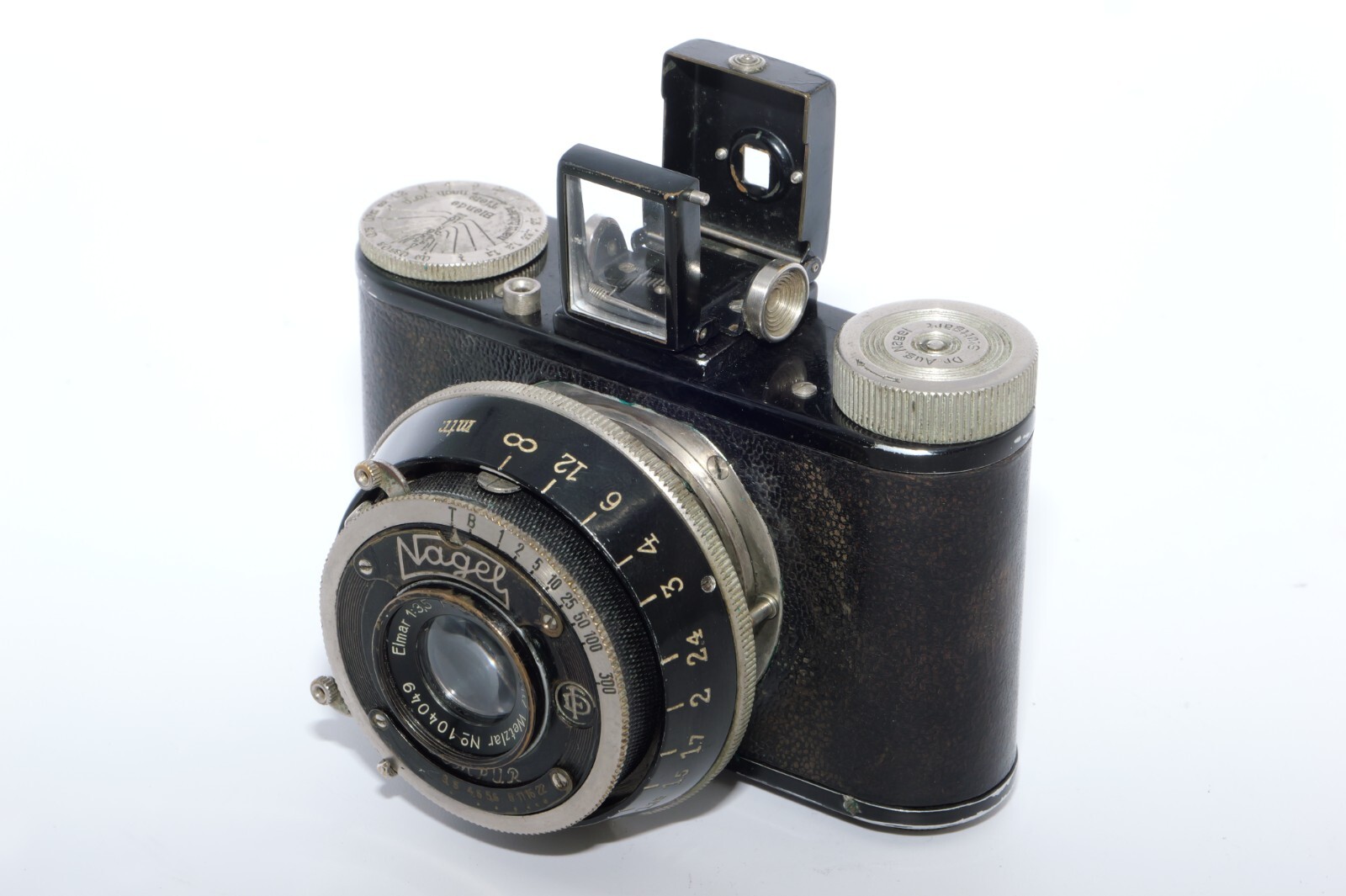 NAGEL PUPILLE 127 Film camera. Rare Leitz ELMAR 5cm f3.5 lens. Case ...