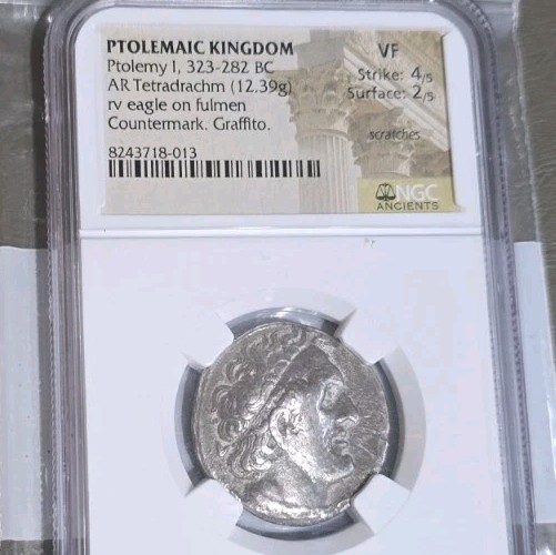 PTOLEMAIC EGYPT Ptolemy I 323 BC AR Tetradrachm Eagle On Fulmen ...