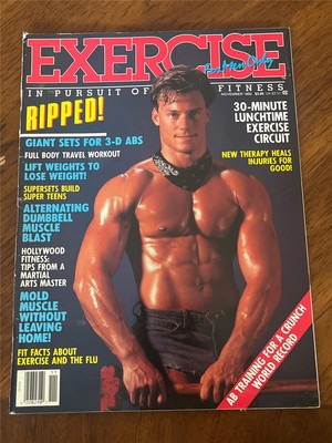 EXERCISE FOR MEN ONLY bodybuilding workout muscle magazine 11-92 | eBay