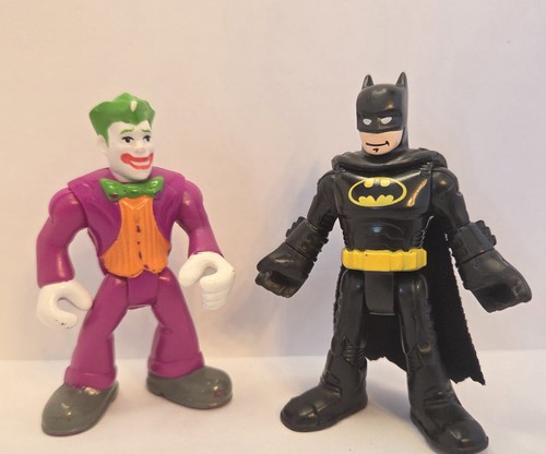 Imaginext DC Super Friends Joker & Batman Action Figure W/ Black Cape ...