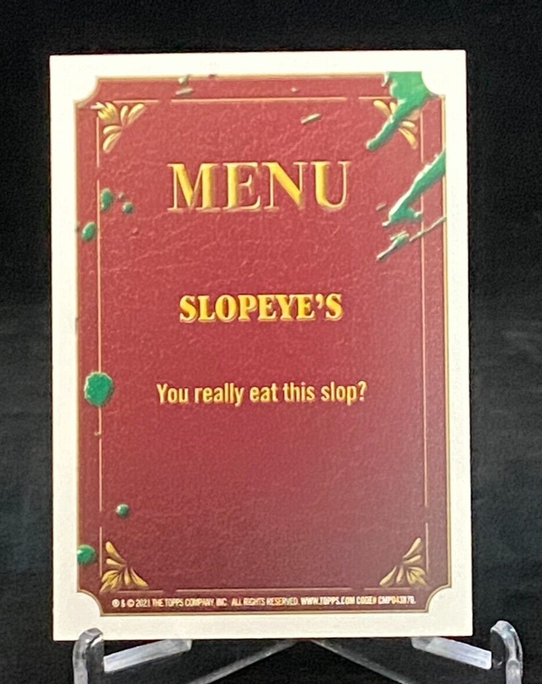 2021 Topps Garbage Pail Kids Food Fight Menu #43a Finger Neil | eBay