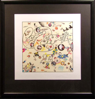 Zacron "Led Zeppelin III" Rock album cover giclee on paper Hand Signed ...