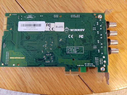 1pc Used WINNOV Videum 4400 VO Xpress 010-500211 Rev 3.1 Capture Card ...
