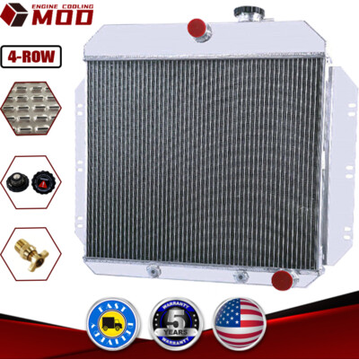 4-ROW 62MM CORE RADIATOR FIT 60 61 62 CHEVY C10 C20 C30 K10 K20 PICKUP ...