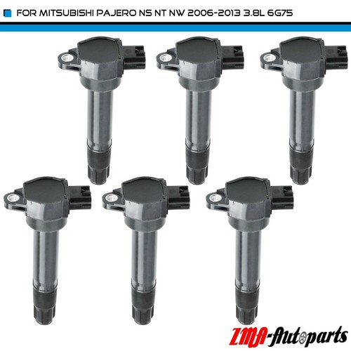 6x Ignition Coil Packs for Mitsubishi Pajero NS NW NT 2006-2013 3.8L ...