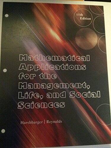 Mathematical Applications for the Management, Life and Social Sciences ...