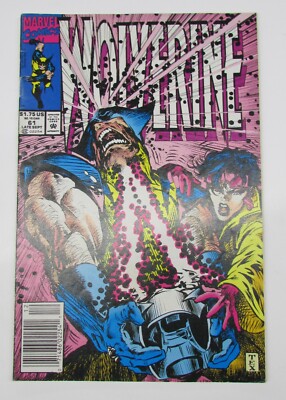 COMIC BOOK - MARVEL COMICS - WOLVERINE 61 LATE SEPTEMBER 1992 | eBay