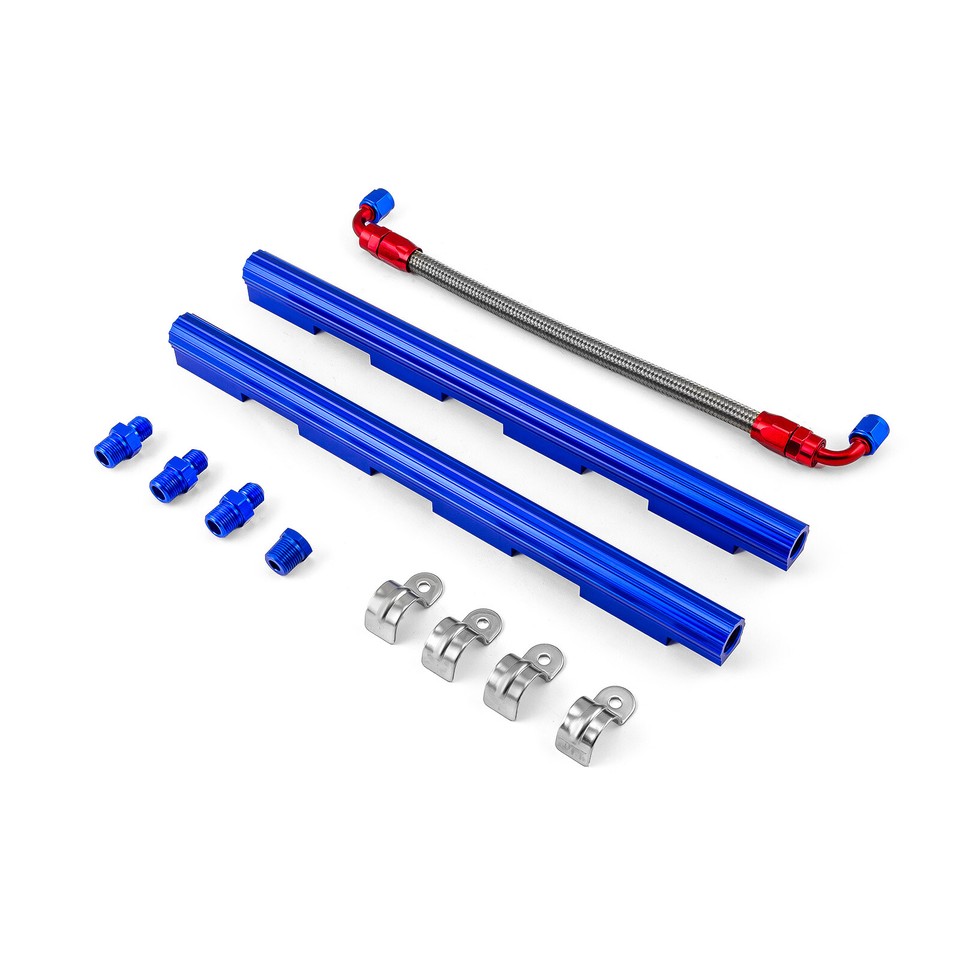 Ford 4.6L 1996-98 2V Aluminum Fuel Injector Rail Kit [Blue] | eBay