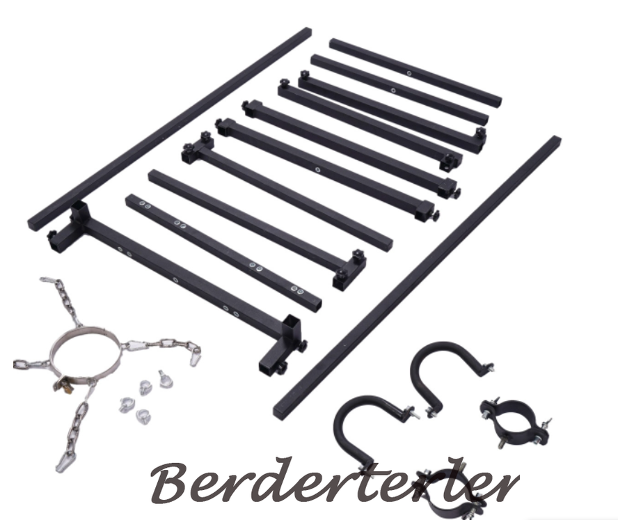 Stainless Steel Frame Tied Slaves Keep Kneel Posture Couple Restraint ...