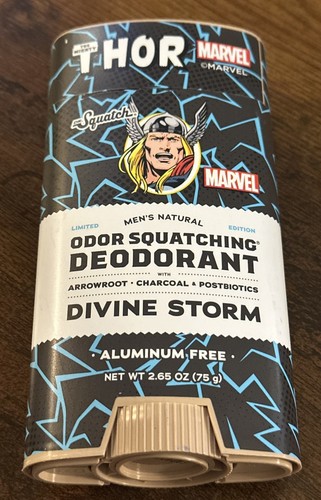 Dr Squatch Divine Storm Marvel Thor Limited Edition Deodorant Brand New ...