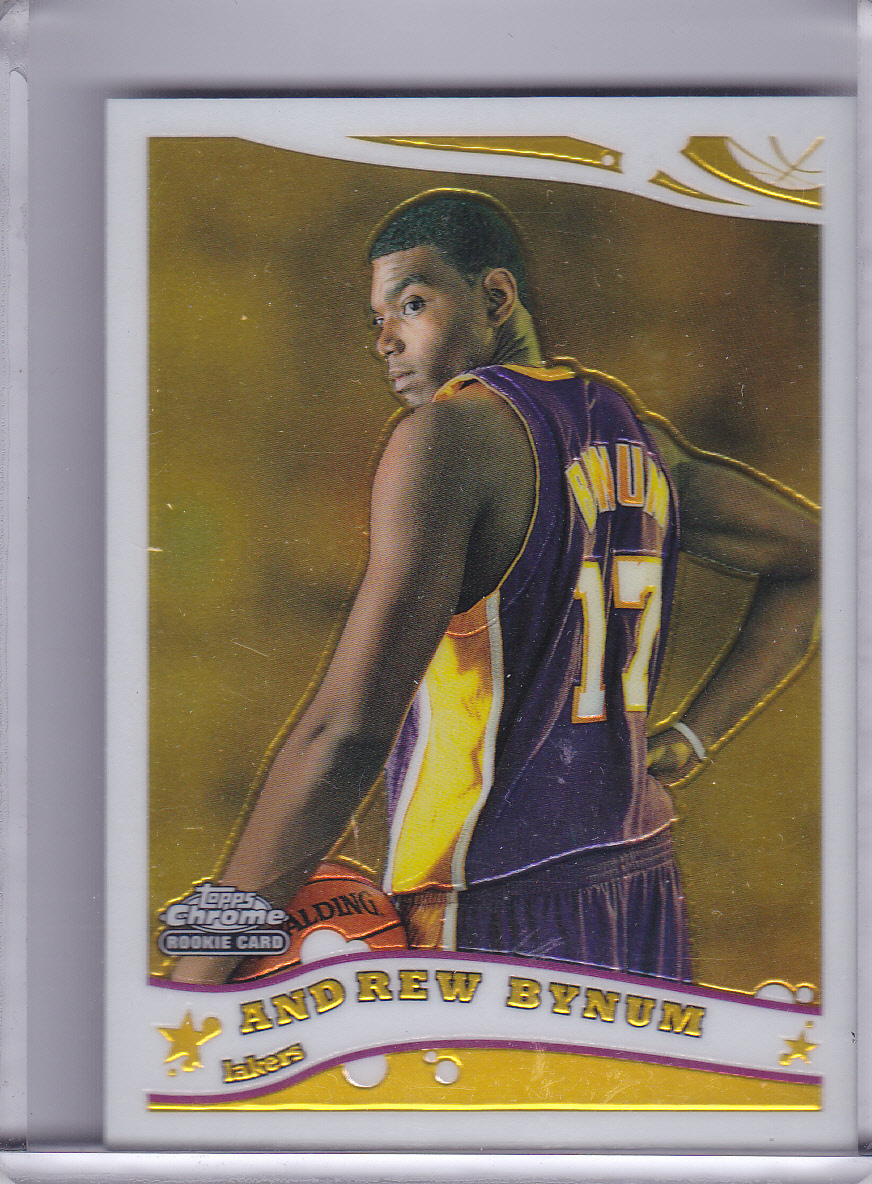 2005-06 TOPPS CHROME #186 ANDREW BYNUM ROOKIE RC LOS ANGELES LAKERS | eBay