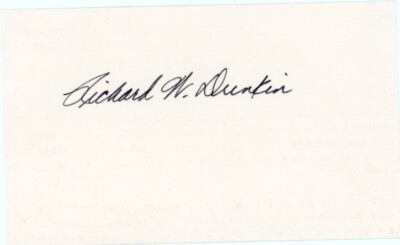 Richard W. Duncan- Signed Card | eBay