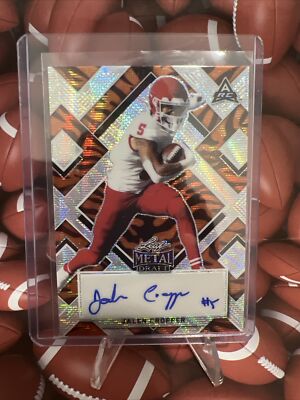 2022 Leaf Metal Draft Tiger Wave /5 Jalen Cropper #BA-JC1 Auto Dallas ...