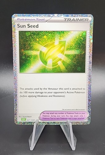 Sun Seed Trainer 027/034 CLC Holo Pokemon Trading Card Game Classic ...