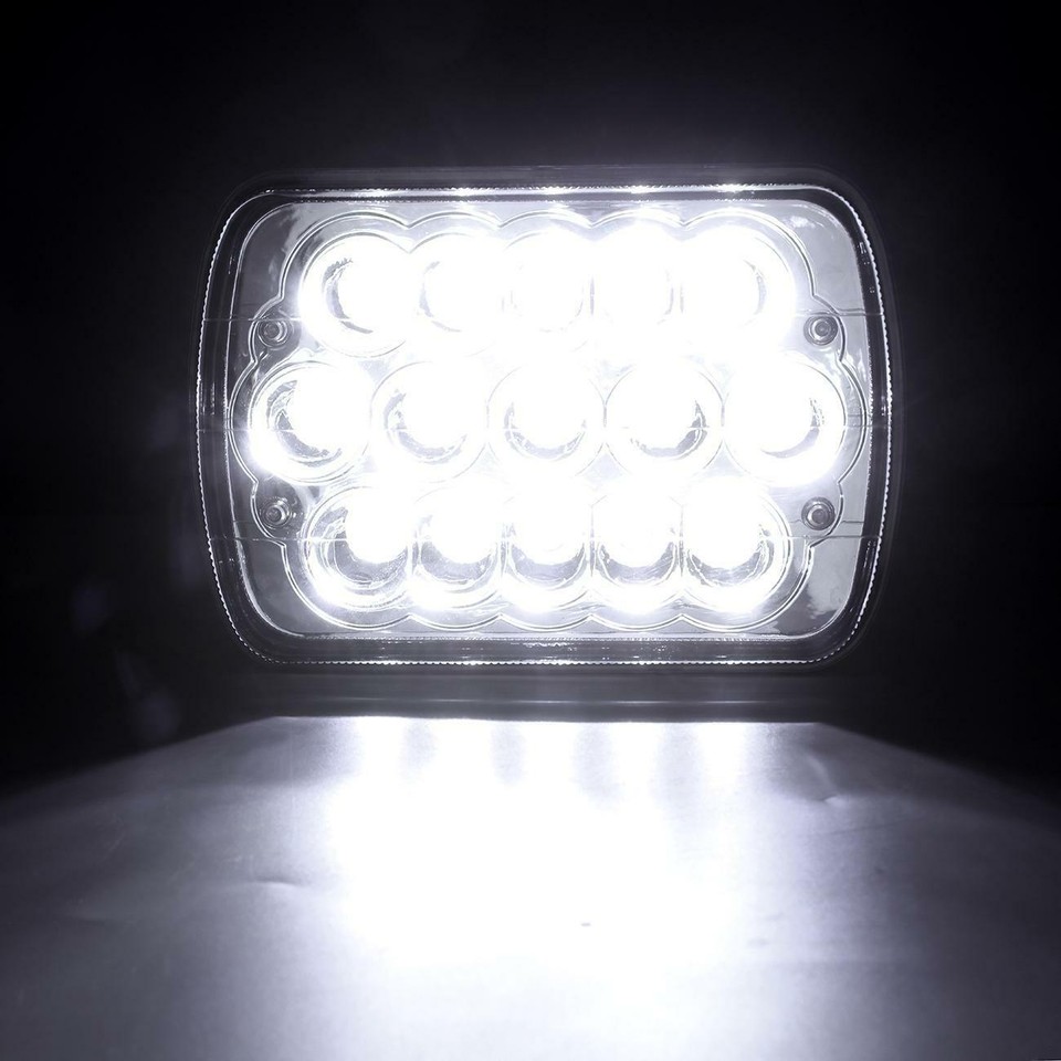 Pair 7x6 5x7'' Led Headlights Hi/Lo Beam for GMC TopKick C6500 C5500 ...