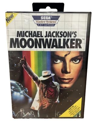 MICHAEL JACKSON’S MOONWALKER - SEGA Master System Video Game NEW **FAST ...