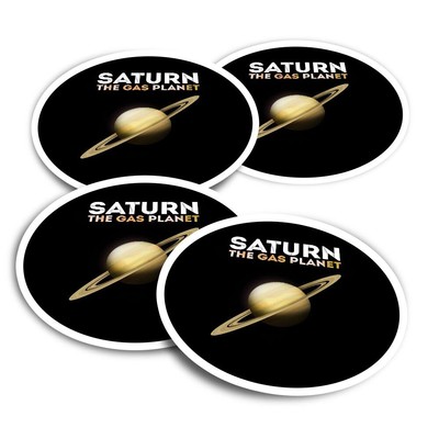 4x Vinyl Stickers Saturn The Gas Planet Space #63255 | eBay UK