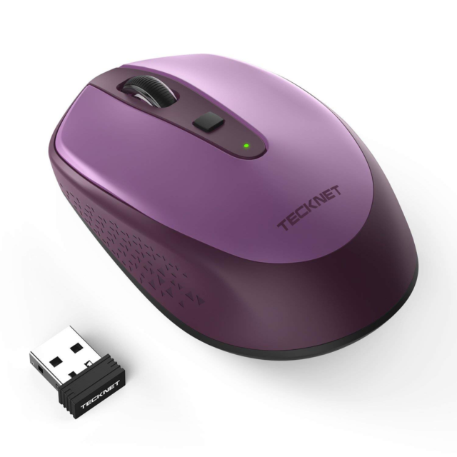 TeckNet M005 Mini 2.4G Portable Wireless Mouse - Purple for sale online ...
