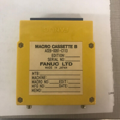 Fanuc Macro cassette B A02B-0091-C113 | eBay