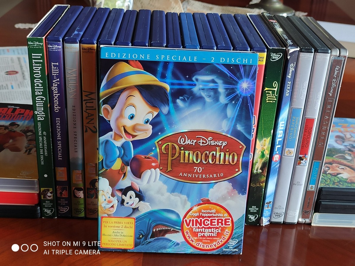 Copertina Dvd Pinocchio Colección Libro Y DVD De Películas De Disney