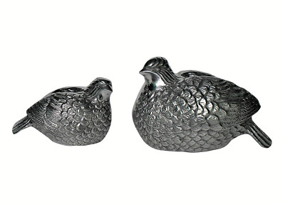 Schöne Deko Metall Rebhuhn Wachtel Fasan Set 2 Stück Vogel Statue | eBay.de
