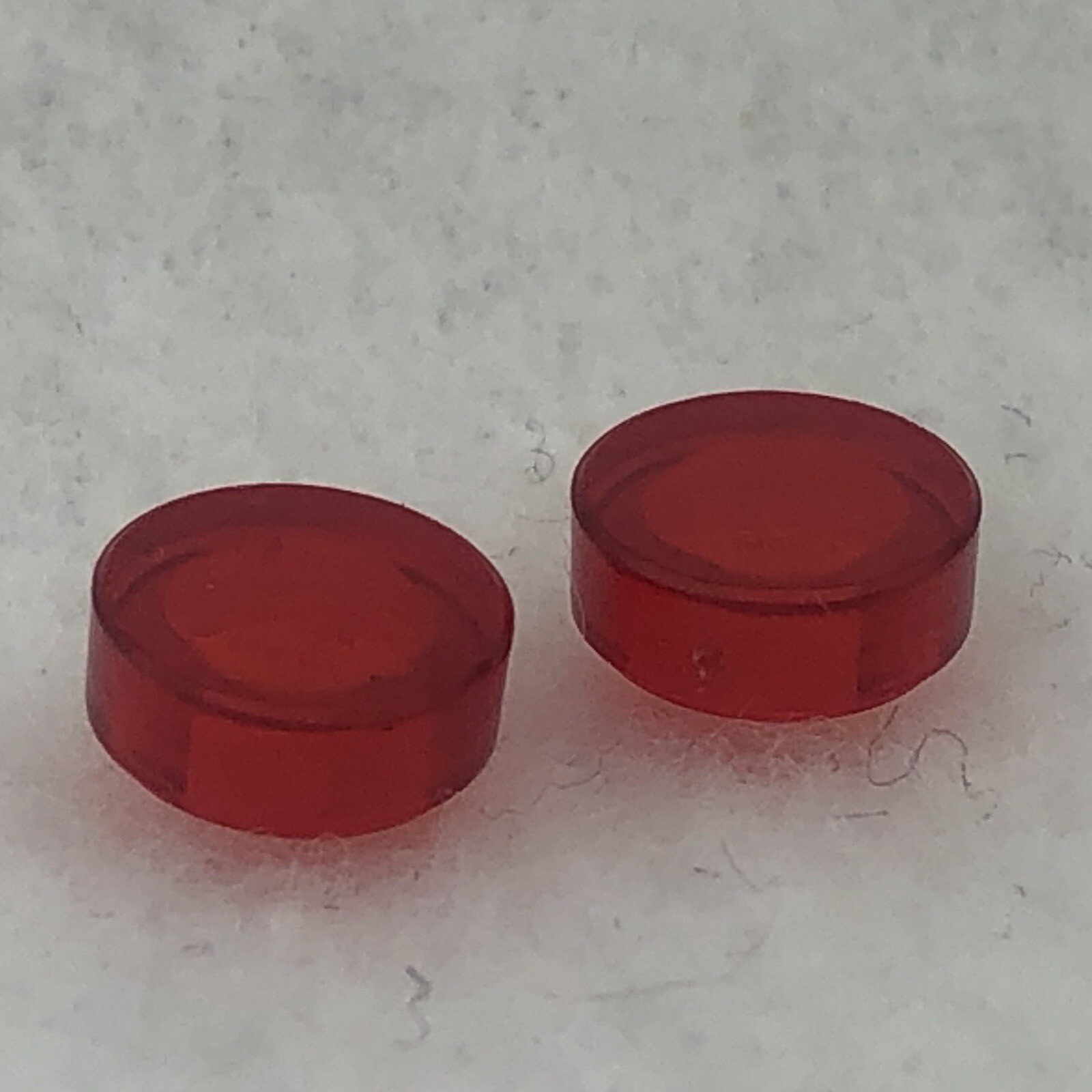 LEGO 98138 Trans Red Tile, Round 1 x 1 (x2) | eBay