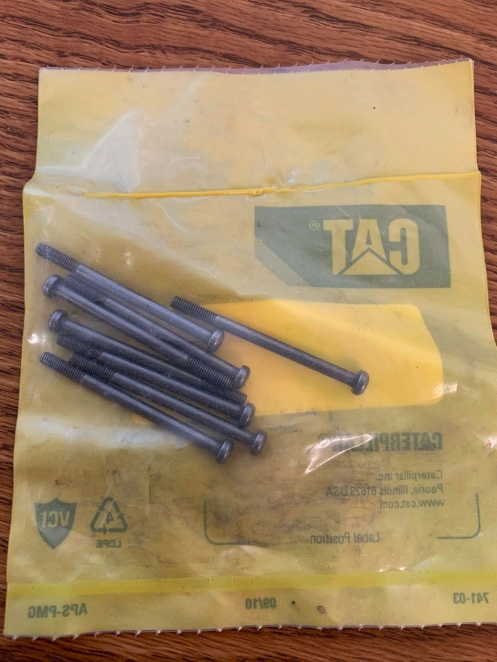 NEW CAT CATERPILLAR INTAKE ACTUATOR BOLTS (8) 221-9939, C11 C13 C15 ...