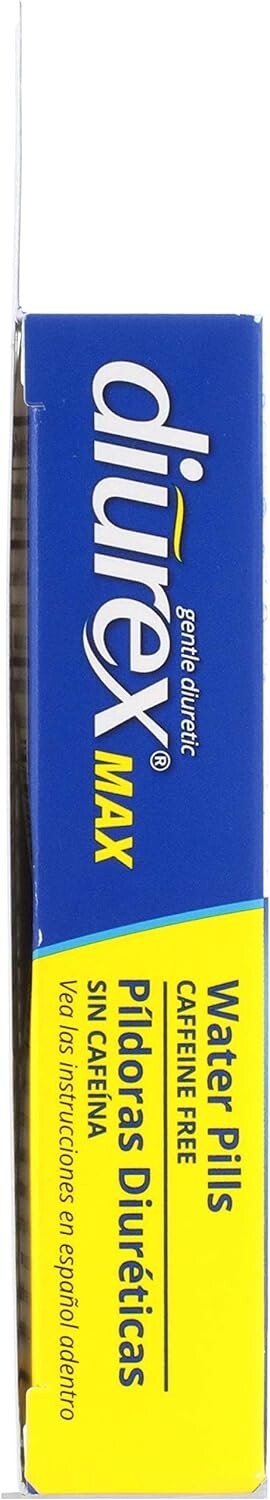 Diurex Max Maximum Strength Caffeine-Free Diuretic Water Pills 48 Count ...
