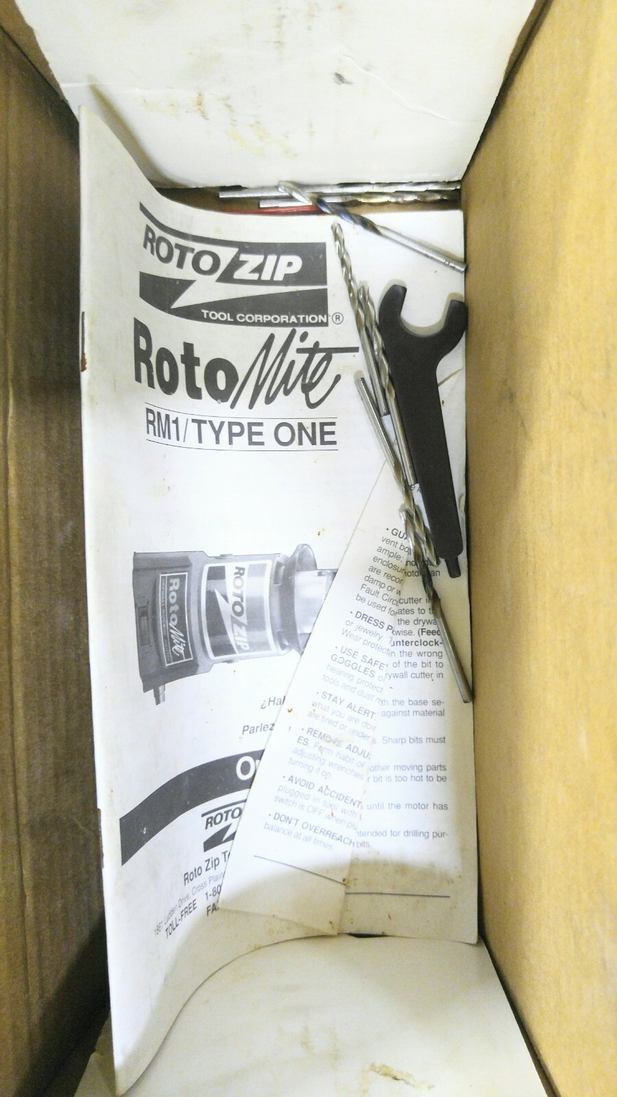 RotoZip #RTM01 ROTOMITE 3.6A 30,000 RPM Spiral Saw W/ Manual In Org Box ...