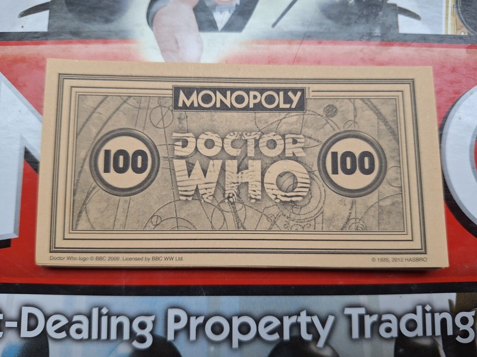 Dr Who Monopoly 50th Anniversary Choose Your Individual Spare ...