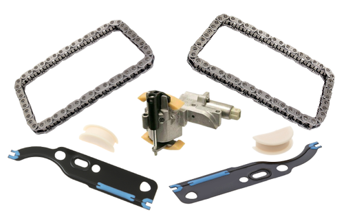 Timing Chain Tensioner ո/ Gasket Set & 2xTiming Chains for AUDI A6 ...