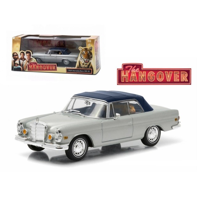 1969 MERCEDES 280 SE Convertible Top up Damaged With Tiger The Hangover ...