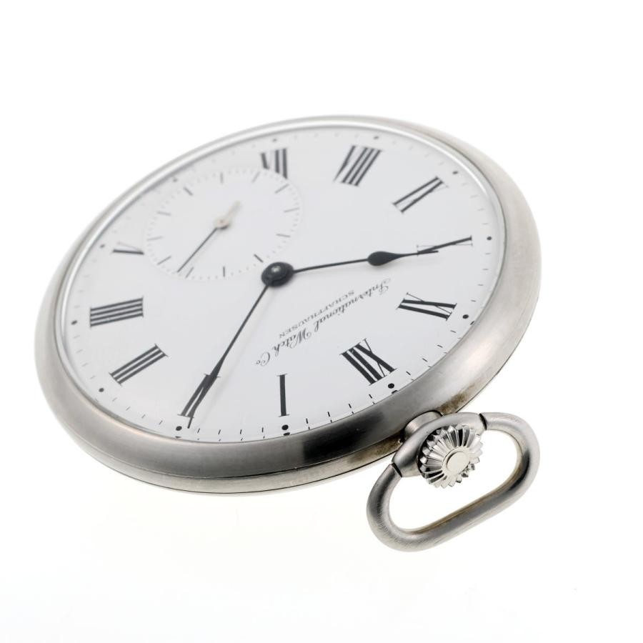 IWC Pocket Watch Small Second Manual Cal.972 White Dial SS Unisex | eBay