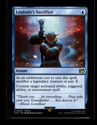 LOUISOIX'S SACRIFICE Final Fantasy #59 FIN(NM+)(MTG) | eBay